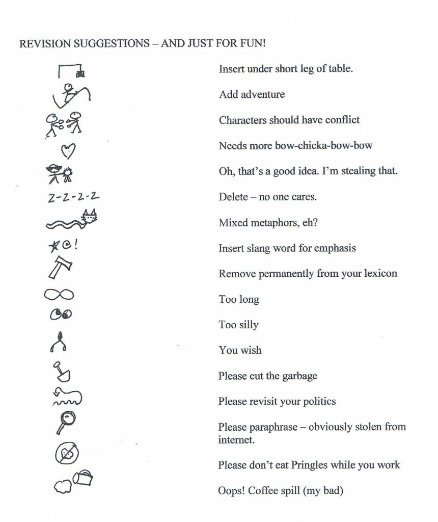 A Collection of Editing Marks – Norma J. Hill